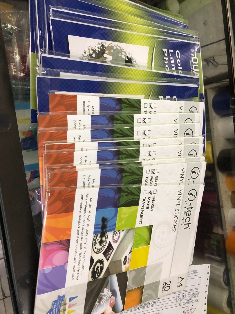 ITECH WATERPROOF VINYL STICKER PRINTABLE A4, Hobbies & Toys, Stationary ...