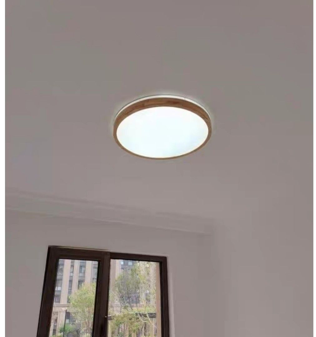 Japandi style LED Ceiling Light 50cm tri-light, Furniture & Home Living ...
