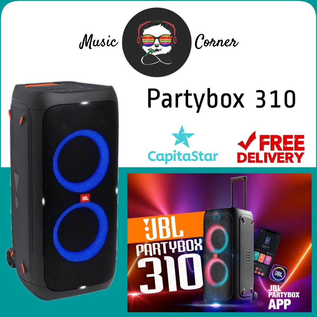 JBL PartyBox 310 Portable Bluetooth Speaker with Party Lights, Audio, Soundbars, Speakers ...