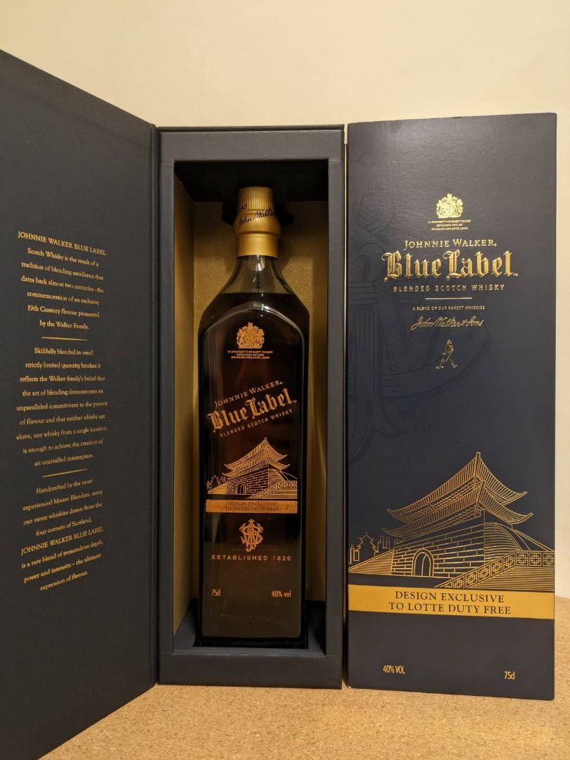 Johnnie Walker Blue Label Design Exclusive to South Korea Lotte Duty ...