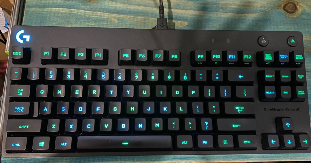 LOGITECH G PRO Mechanical Keyboard TKL gaming tenkeyless Used ...