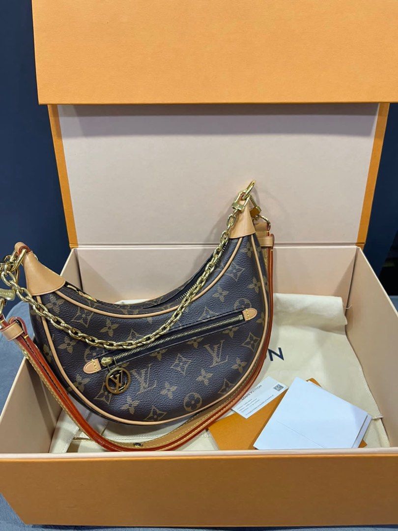 LV Loop Monogram Fullset 2023, Barang Mewah, Tas & Dompet di Carousell