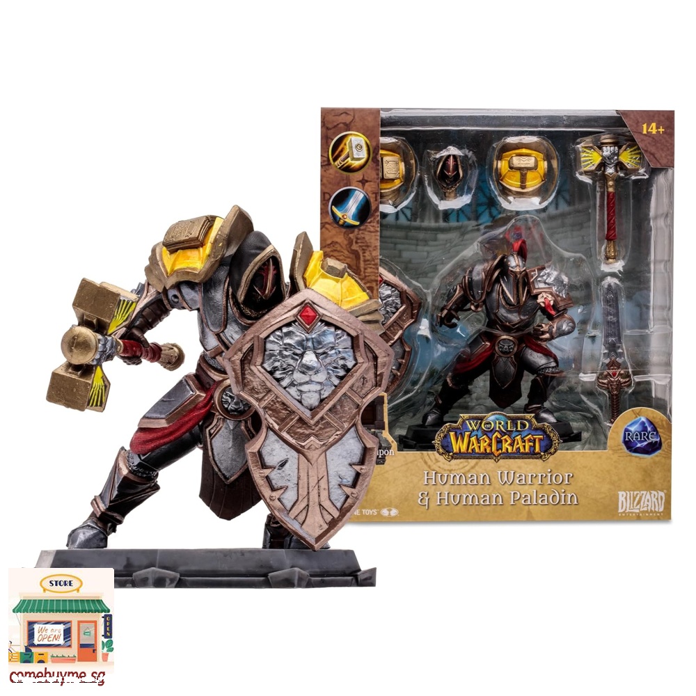 McFarlane Toys - World of Warcraft Human: Warrior/Paladin (Rare) 1:12 ...