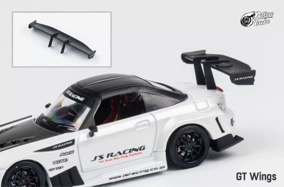 MicroTurbo S2000 Js Racing 1/64 scale tuning parts.Autoart ignition ...