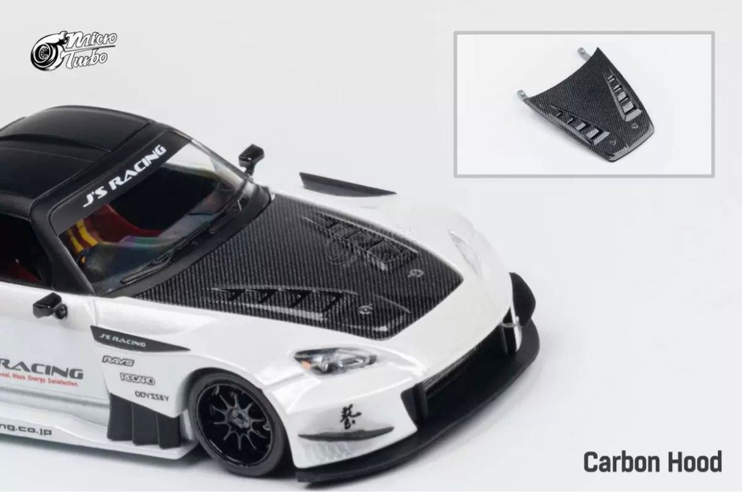 MicroTurbo S2000 Js Racing 1/64 scale tuning parts.Autoart ignition ...