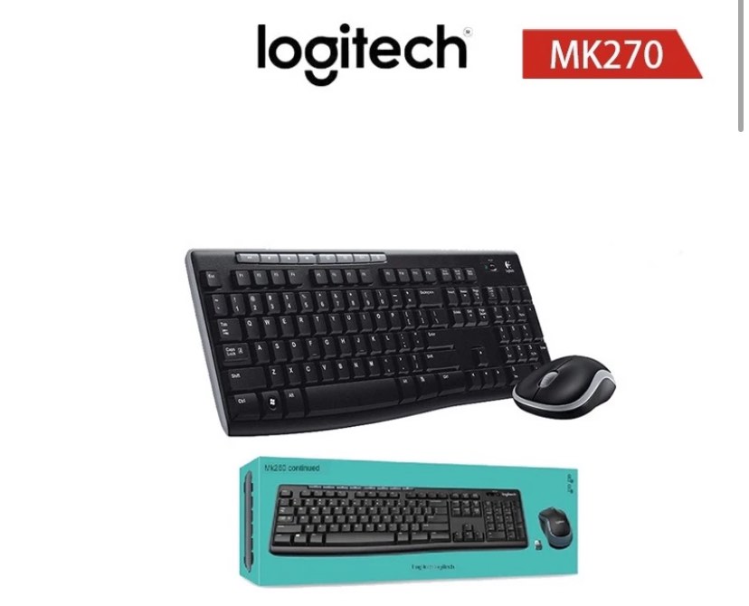 MK270R Logitech Wireless Keyboard + Mouse Set, Computers & Tech, Parts & Accessories, Computer ...