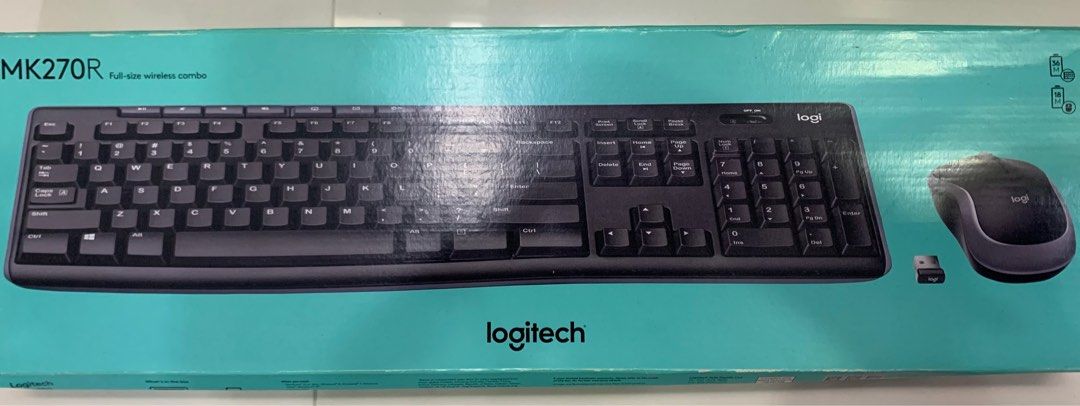 MK270R Logitech Wireless Keyboard + Mouse Set, Computers & Tech, Parts & Accessories, Computer ...