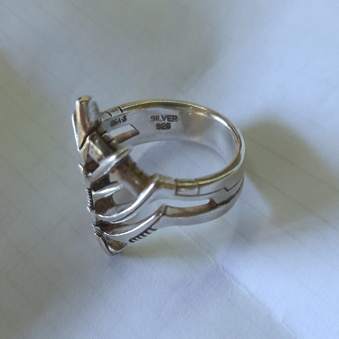 Mobile Suit Gundam Principality of Zeon Emblem Silver Ring (Silver 925 ...