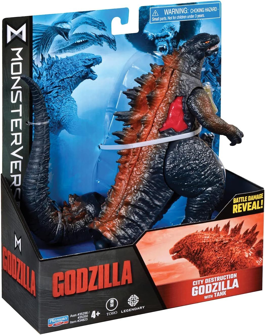 MonsterVerse MN100000 6" City of Destruction Godzilla (2014) with Tank ...