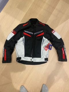Komine Mash Full Padded Riding Jacket, Motorcycles, Motorcycle Apparel on Carousell