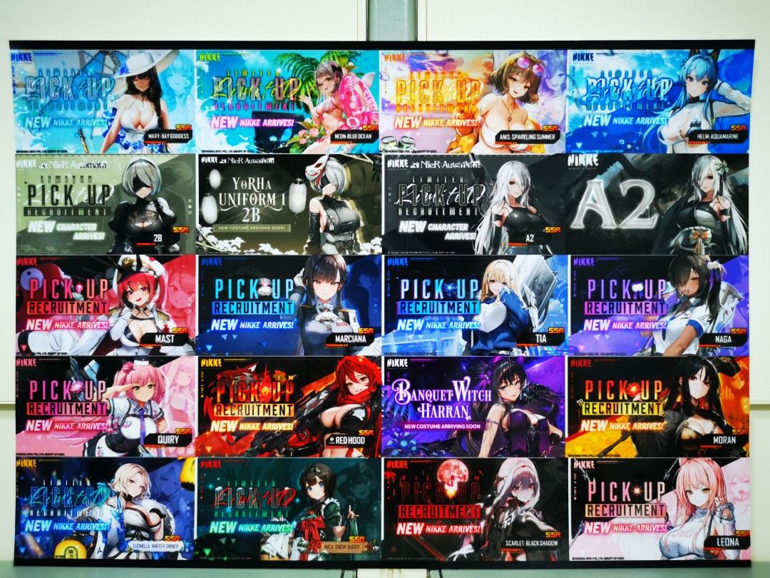 Nikke Poster Collection 2, Hobbies & Toys, Collectibles & Memorabilia, Fan Merchandise on Carousell