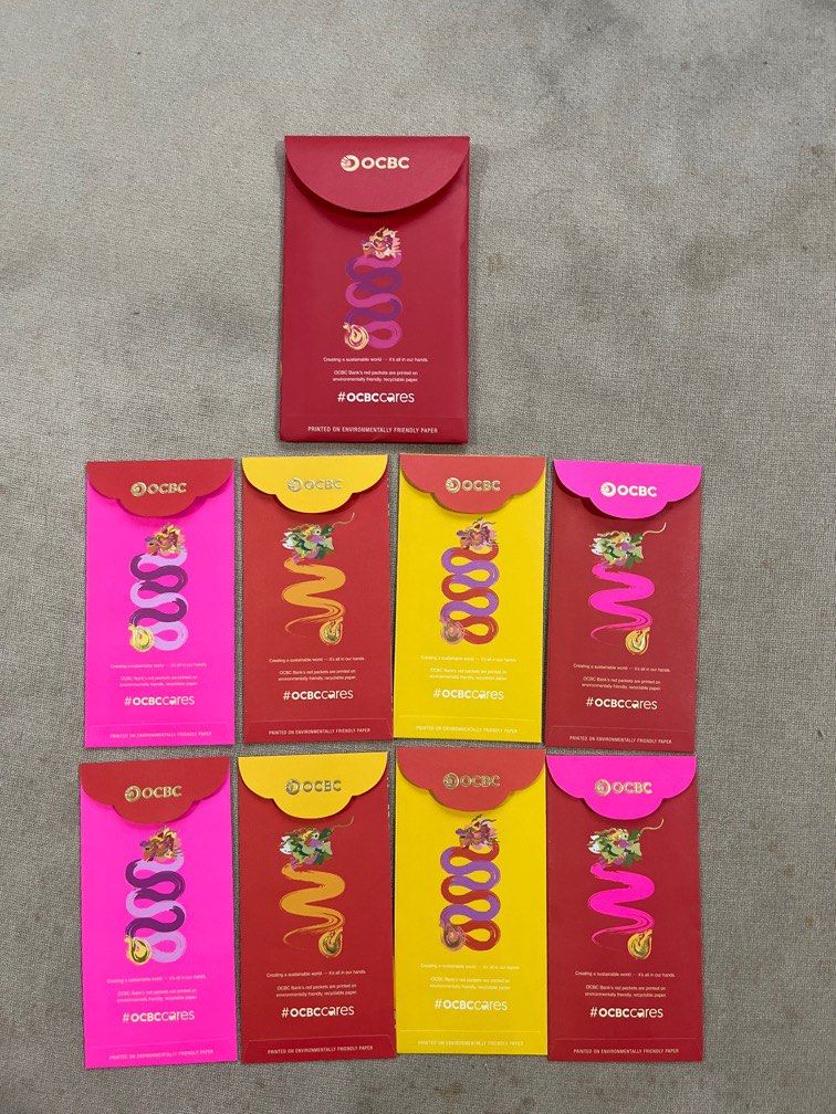 OCBC 2024 Ang Pow (All 2 packs), Hobbies & Toys, Stationery & Craft ...