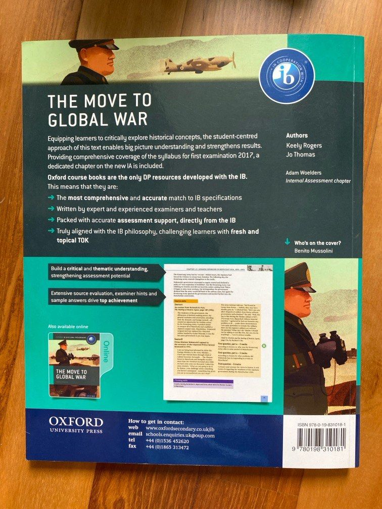 Oxford IB Diploma Programme History: The Move to Global War, Hobbies ...