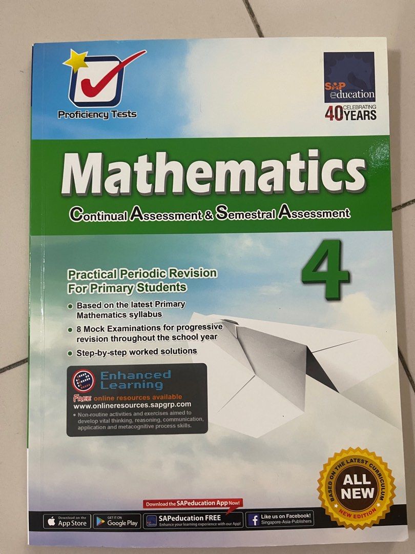 P4 Mathematics CA & SA revision papers, Hobbies & Toys, Books & Magazines, Assessment Books on ...