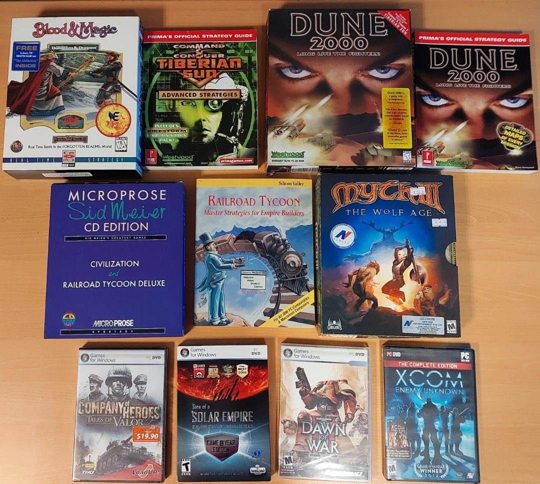 PC Strategy Games: Blood & Magic, Company of Heroes, C&C, Dune 2000 ...
