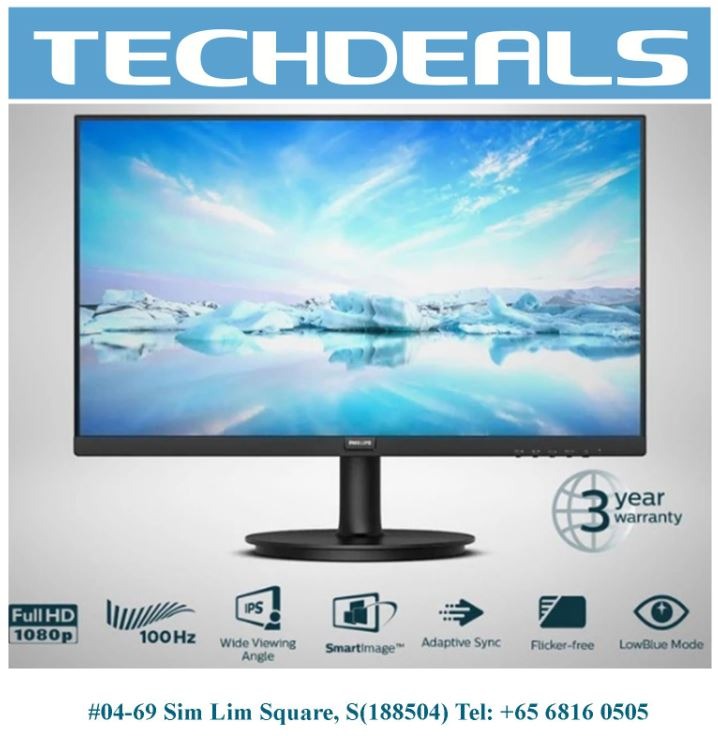 Philips 241V8B 23.8-inch IPS Panel 100Hz Full HD Monitor, Computers ...