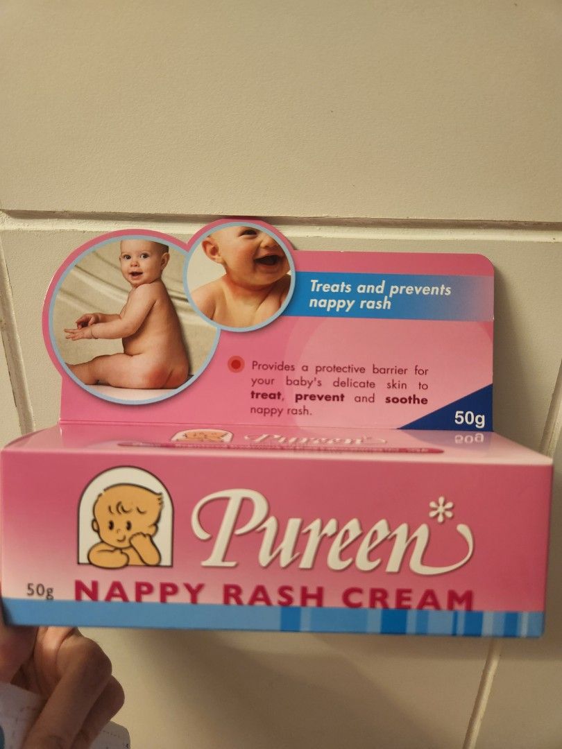 Pureen Napy Rash Cream 50g, Babies & Kids, Bathing & Changing, Diapers ...