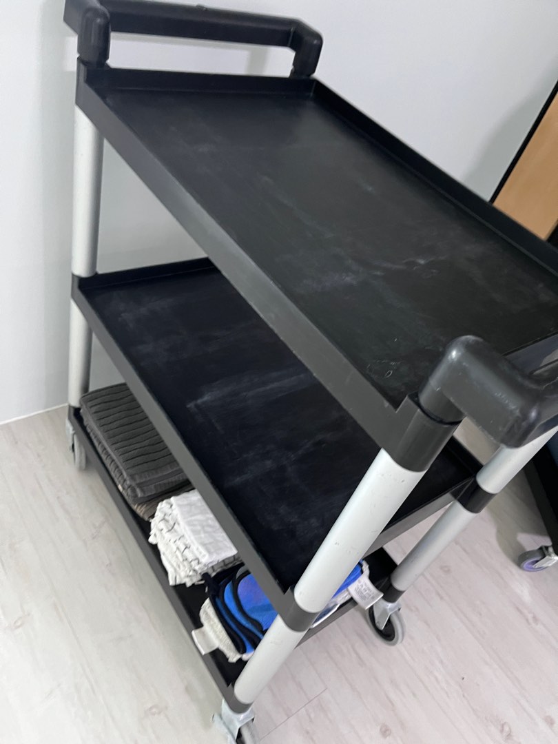 Push cart cleaning trolley or dish trolley, Hobbies & Toys, Stationery ...