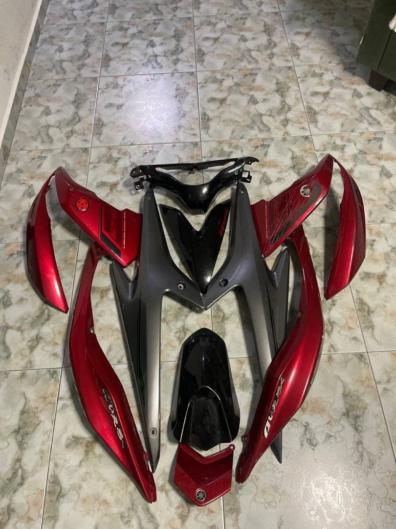 red deluxe yamaha aerox nvx v1 HLY vietnam coverset, Motorcycles ...