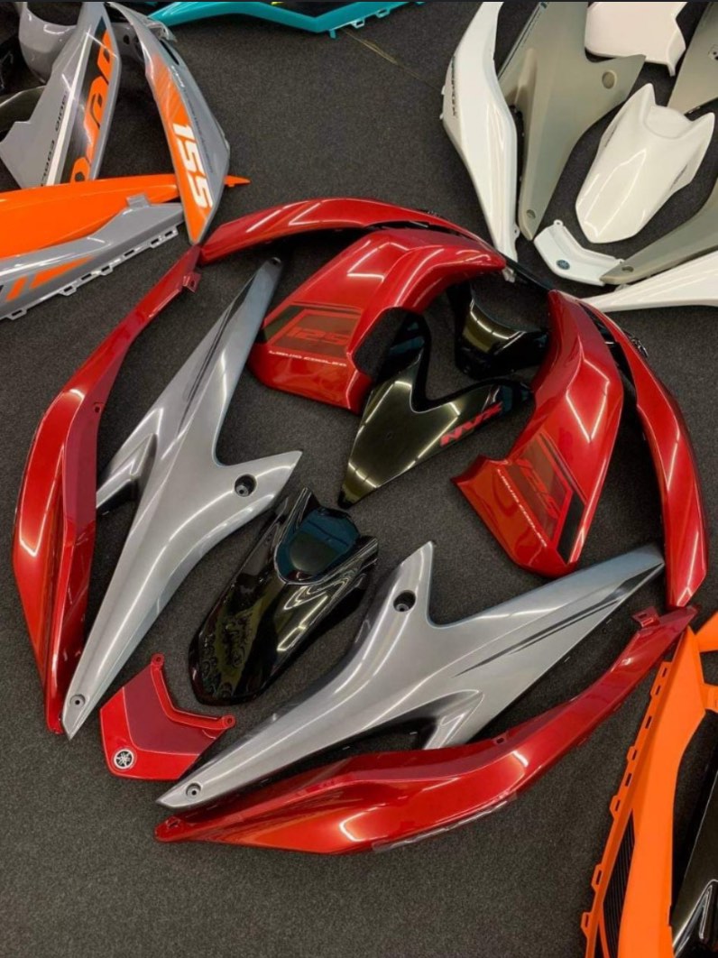 red deluxe yamaha aerox nvx v1 HLY vietnam coverset, Motorcycles ...