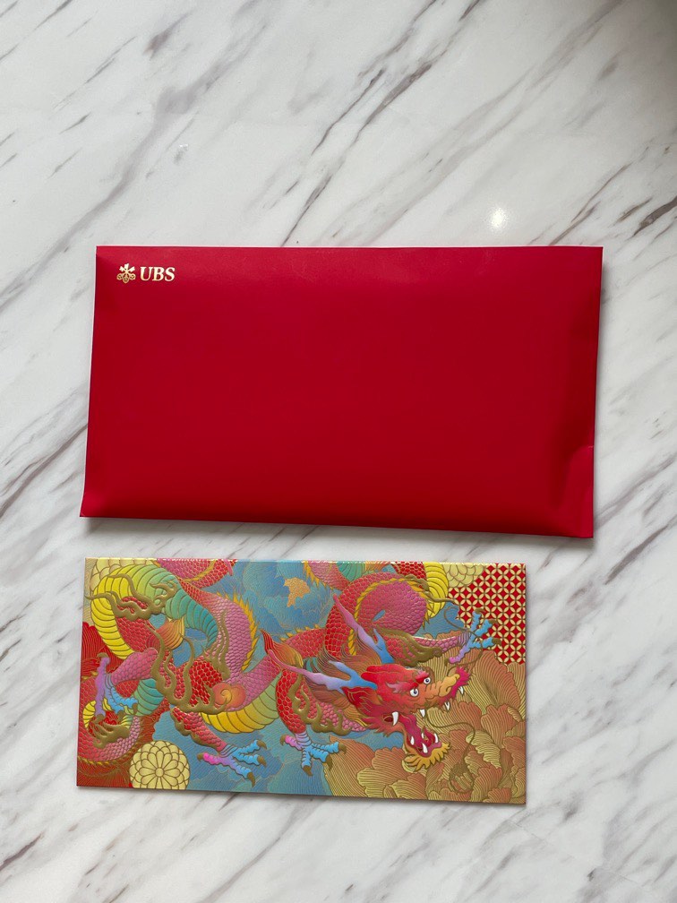Red packet set - 2024 UBS red packet, Hobbies & Toys, Stationery ...