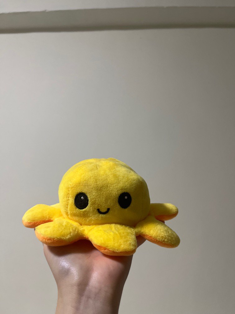 reversible flip octopus plush, Hobbies & Toys, Toys & Games on Carousell