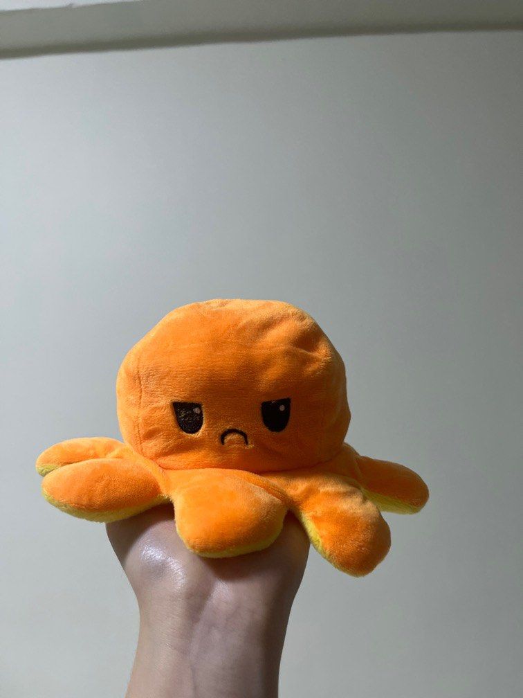 reversible flip octopus plush, Hobbies & Toys, Toys & Games on Carousell