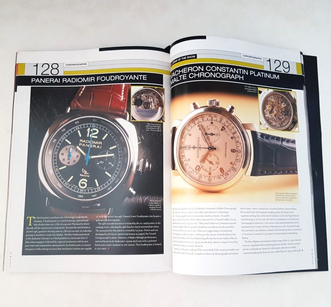 REVOLUTION, 2006 Watch Year, Horology Book on fine watches, Chronometry ...