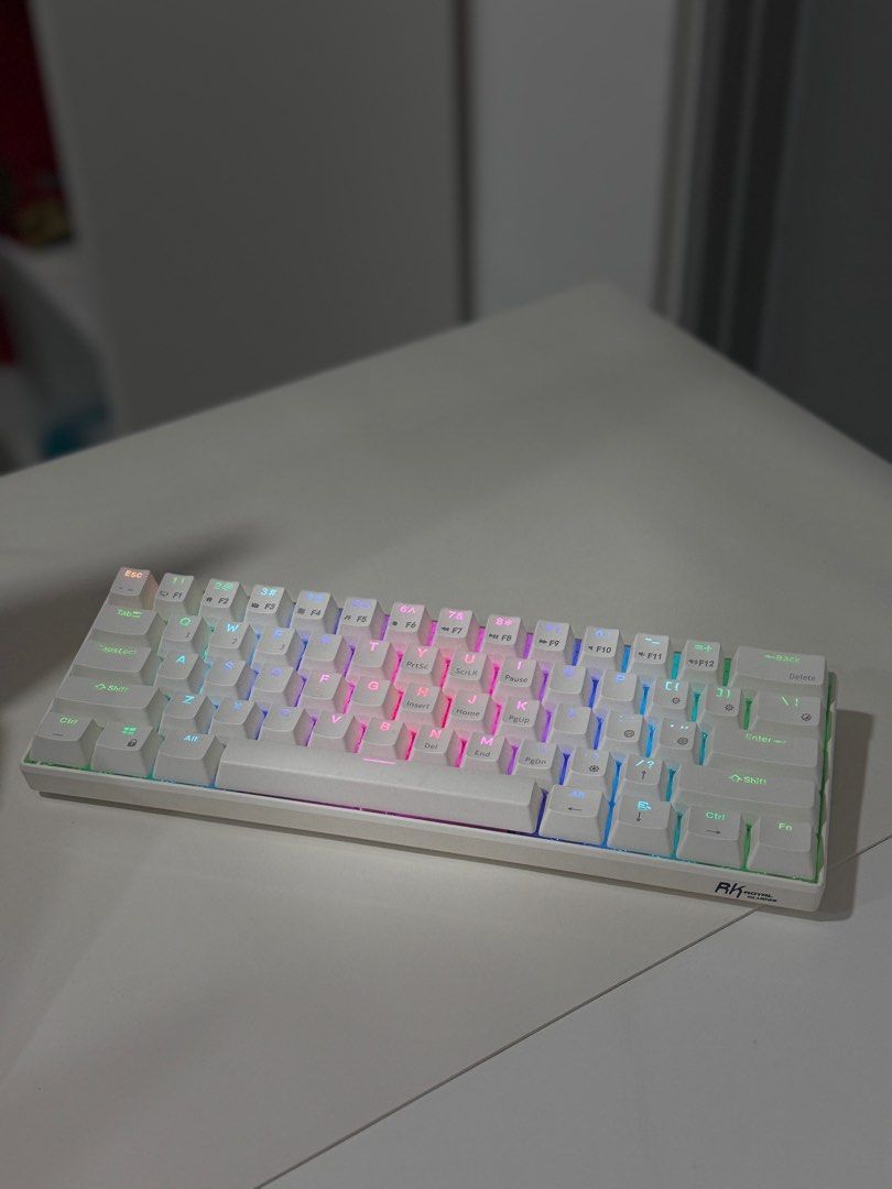 RK61 Mechanical Keyboard Royal Kludge Bluetooth 3.0 & USB C Dual Mode RGB Backlit, Computers ...