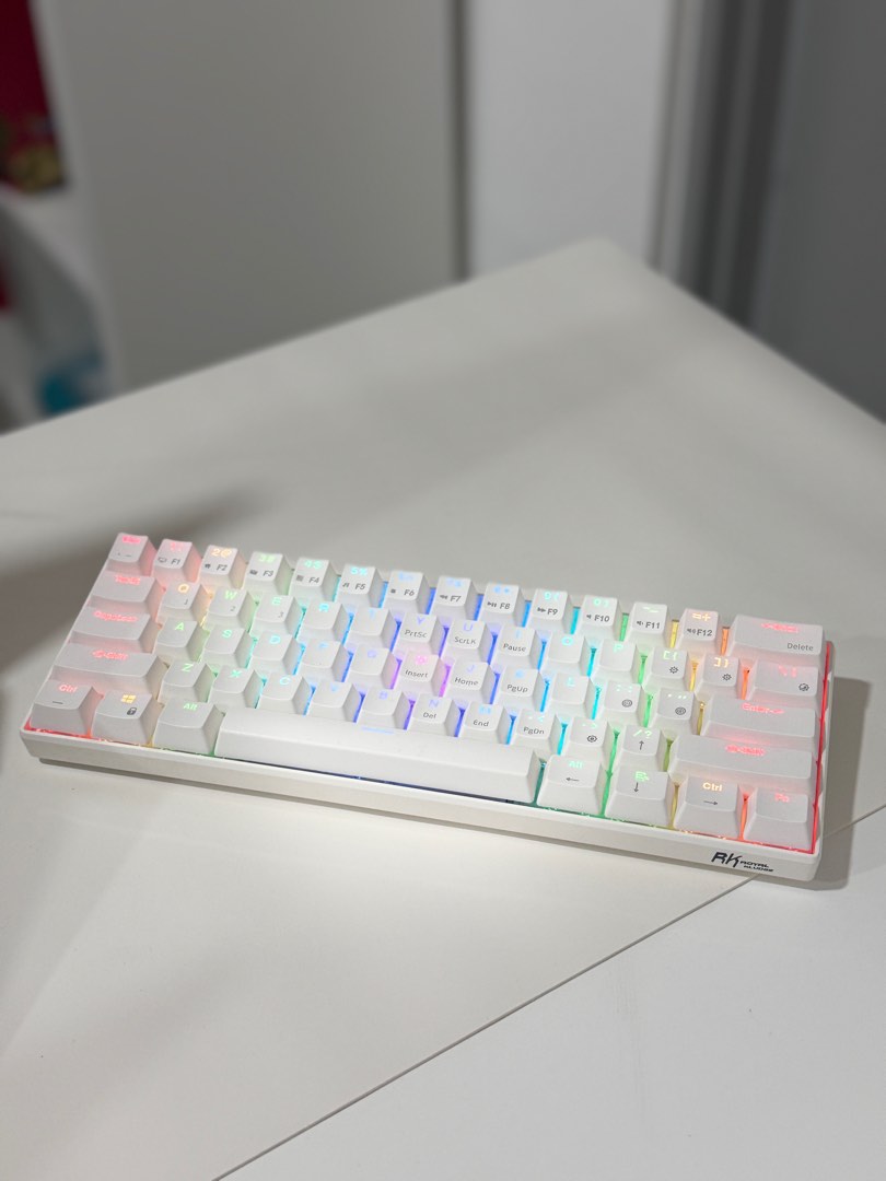RK61 Mechanical Keyboard Royal Kludge Bluetooth 3.0 & USB C Dual Mode RGB Backlit, Computers ...