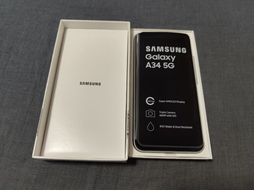 Samsung Galaxy A34 Awesome Silver 128GB, Mobile Phones & Gadgets ...