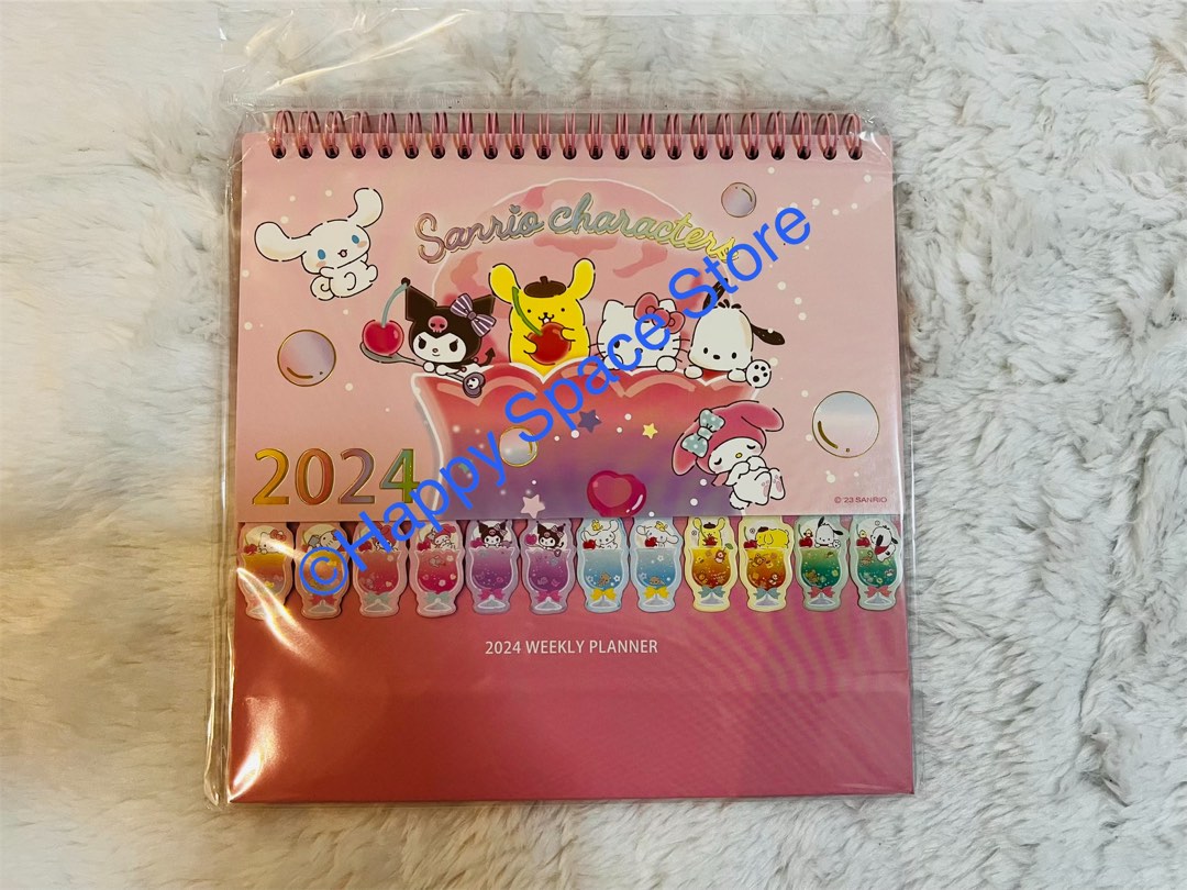 Sanrio 2024 Calendar, Hobbies & Toys, Stationary & Craft, Stationery ...