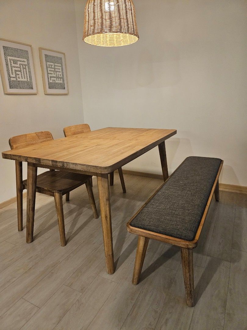 Seb Extendable dining set, Furniture & Home Living, Furniture, Tables ...