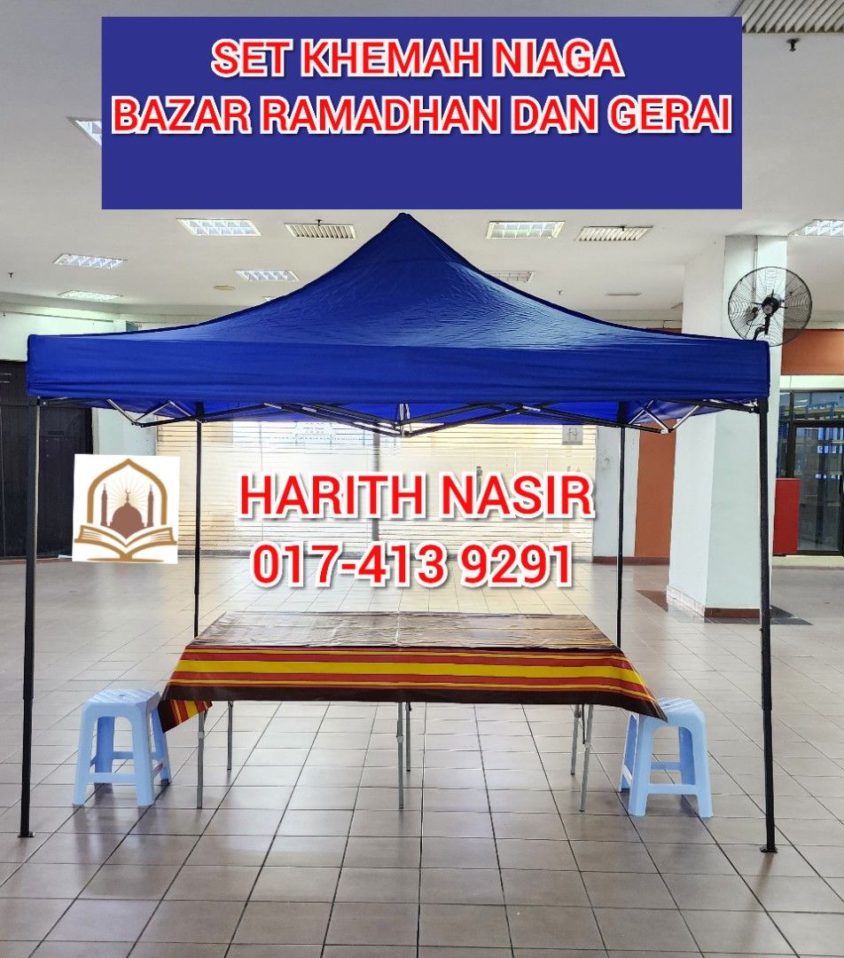 SET NIAGA BAZAR RAMADHAN DAN GERAI (BARU) READY STOCK KHEMAH CANOPY ...