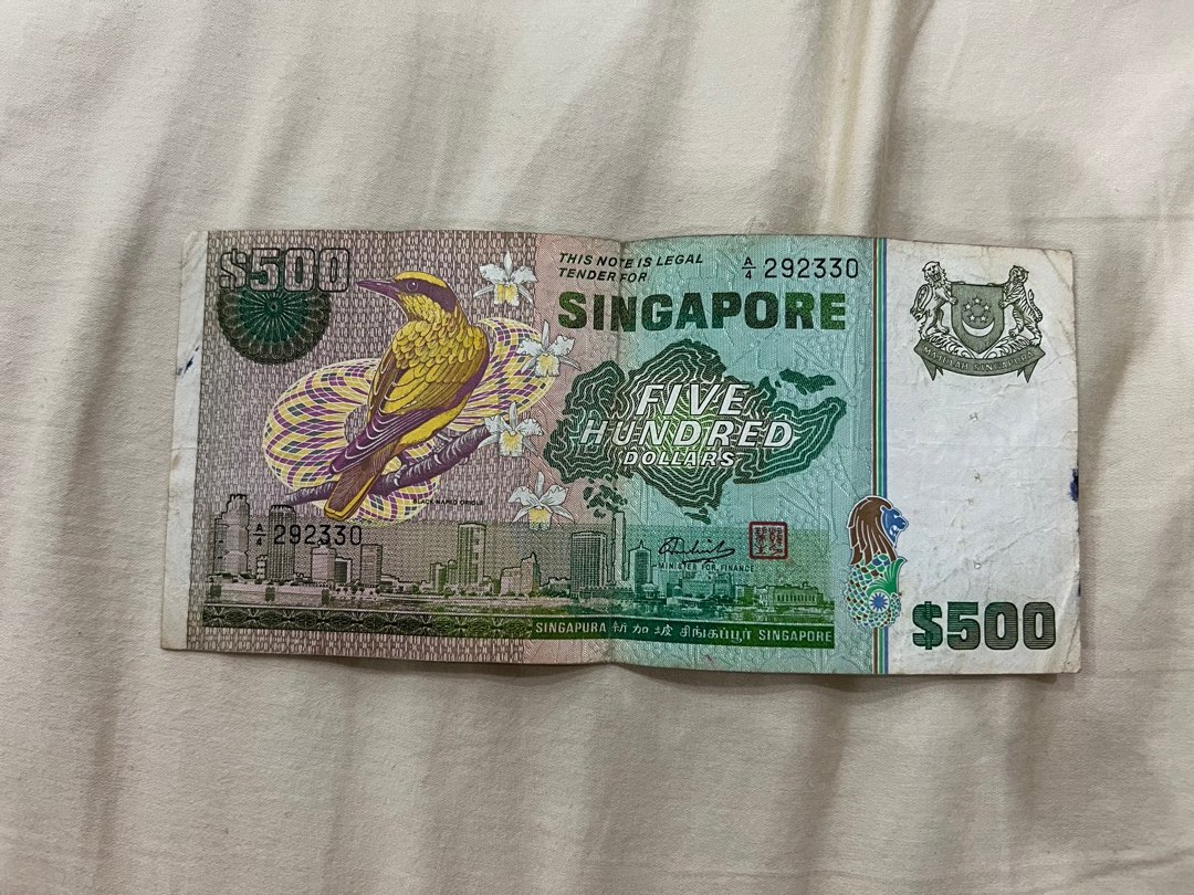 SGD 500 old notes, Hobbies & Toys, Memorabilia & Collectibles, Currency ...