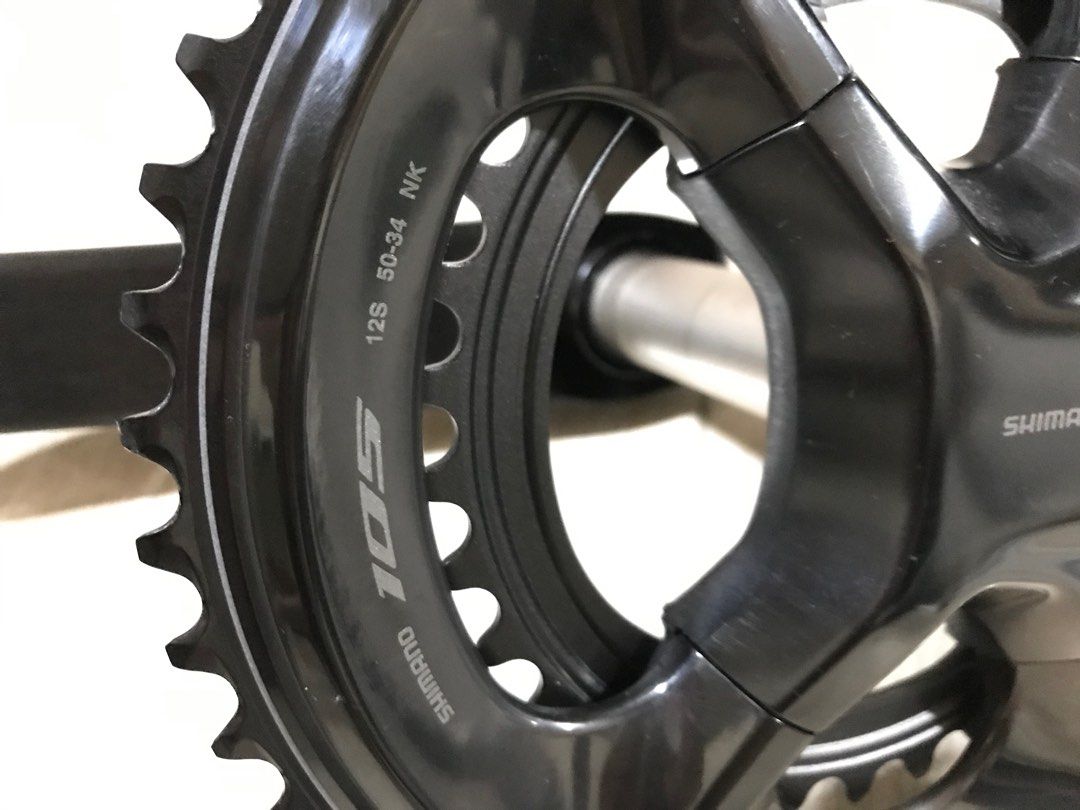 Shimano 105 12–Speed Crankset FC–R7100, Sports Equipment, Bicycles ...