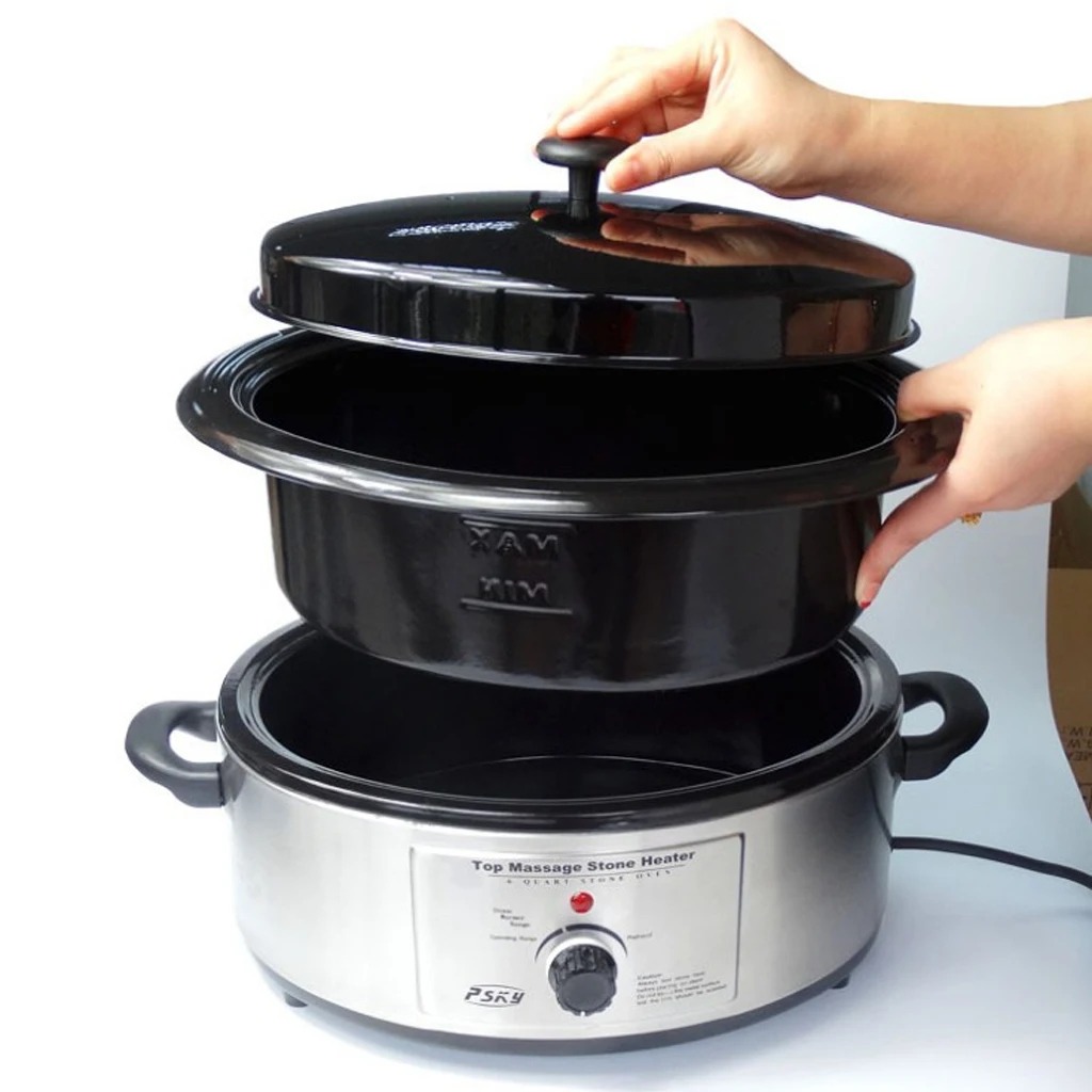 SPA Hot Stone Rock Heating Pot Massage Stone Heater Heater Stone ...