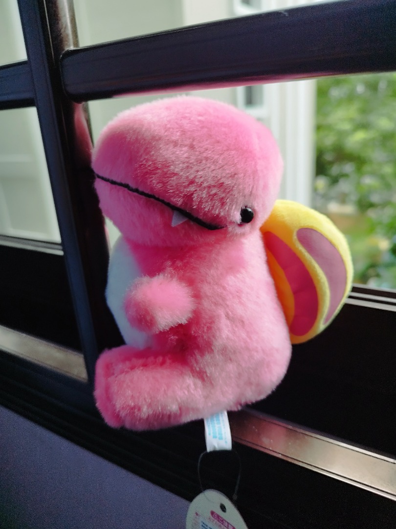 Spino Pink 5" Plush Yuru Yuru Rainbow Dinosaur Series, Hobbies & Toys ...