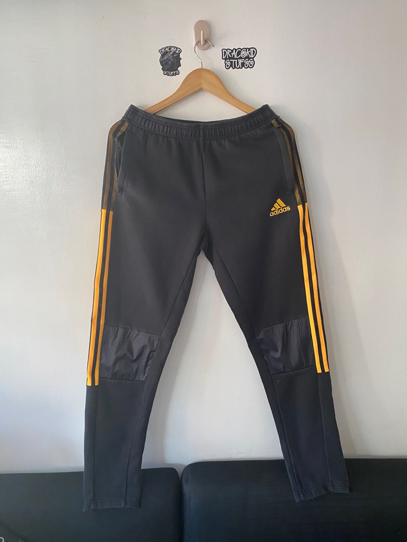 Adidas Tiro 21 Winterized Pants Black/Solar Gold, Men's Fashion ...