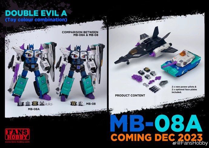Transformers Fans Hobby Fanshobby FH - MB-08A MB08A Double Evil (aka ...
