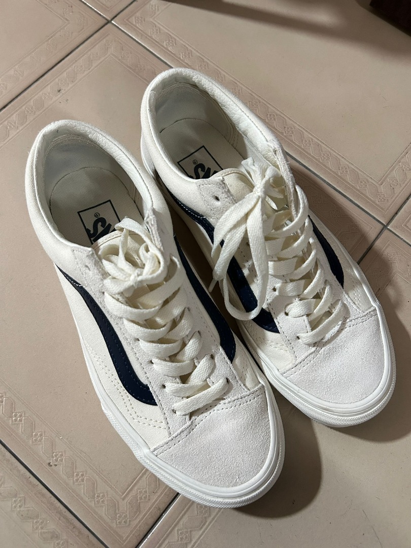 vans style 36 marshmallow/ blue white, Men's Fashion, Footwear ...
