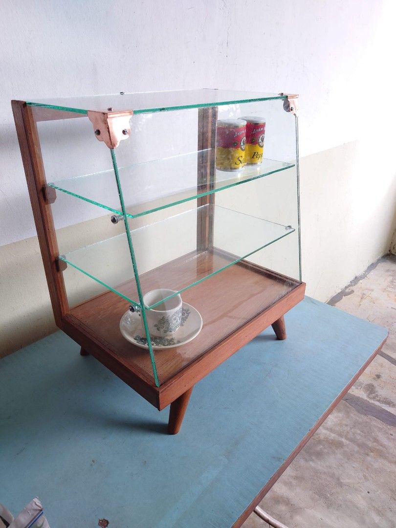 Vintage inspired Glass Cabinet Roti Cabinet Kopitiam Showcase ...
