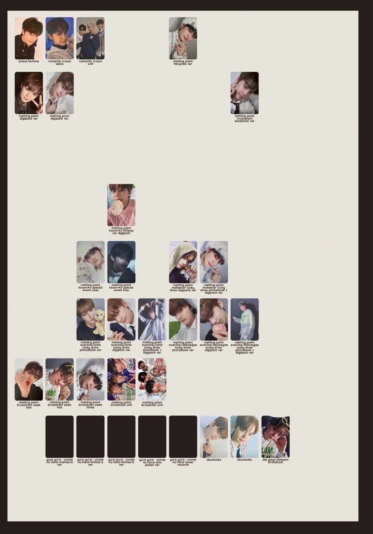 WTS/WTT zb1 hanbin jiwoong zhang hao matthew taerae ricky yits mp ...