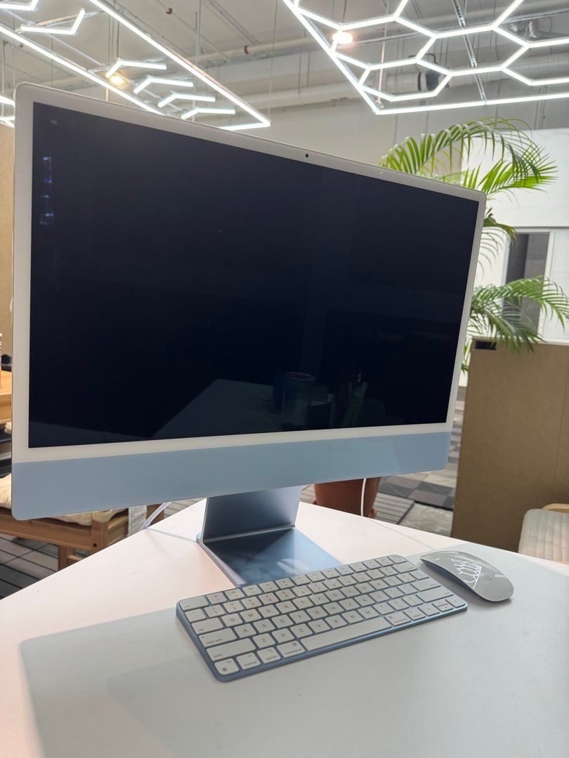 2021 Apple iMac 27inch Blue 24inch, Computers & Tech, Desktops on Carousell