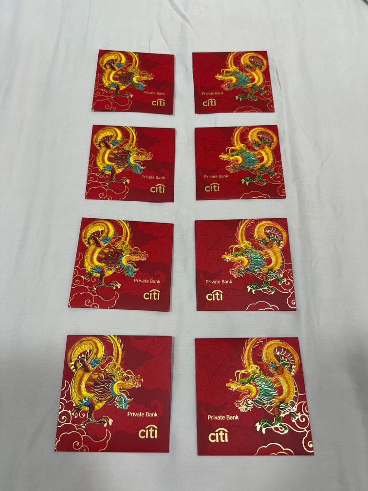 2024 Citi private bank red packets angbao (small version), Hobbies ...