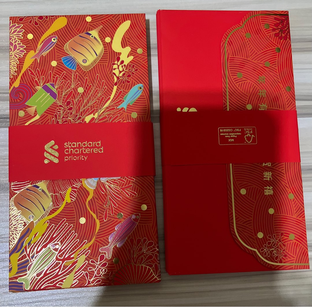 2024 CNY ang pow / red packet / standard chartered bank priority ...