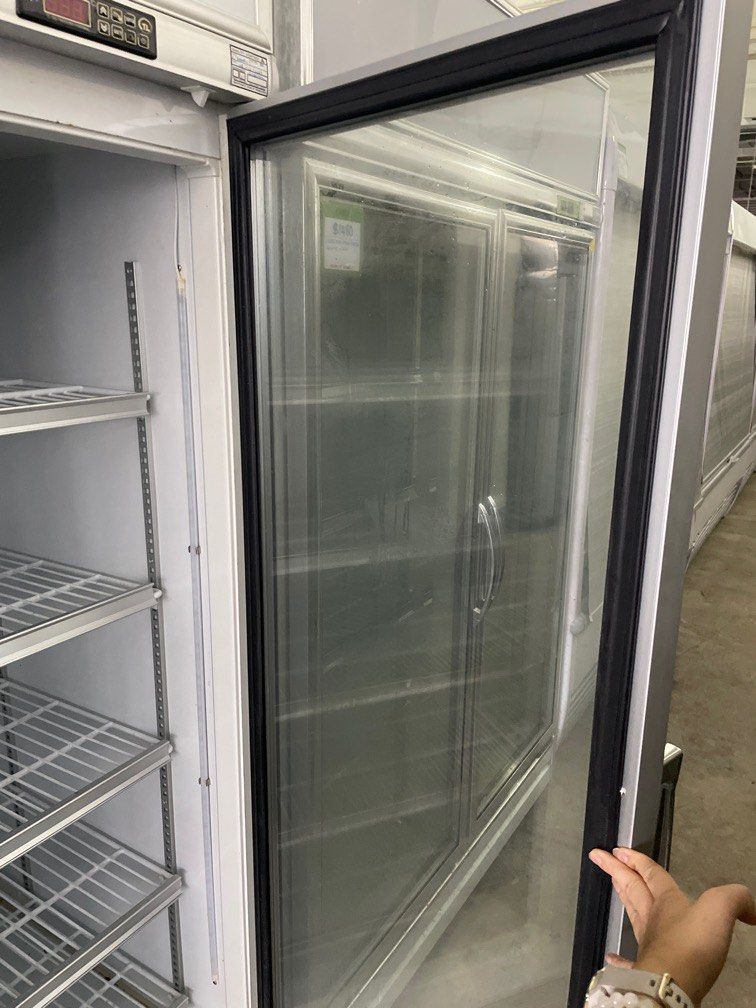 2 glass door upright freezer / display freezer, TV & Home Appliances ...