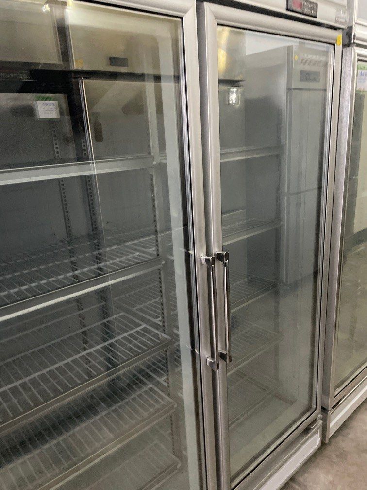 2 glass door upright freezer / display freezer, TV & Home Appliances ...