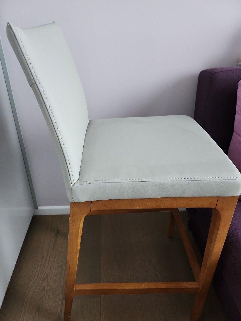60% off Pristine Condition ~ 2 Light Grey Counter/bar stool from OM ...