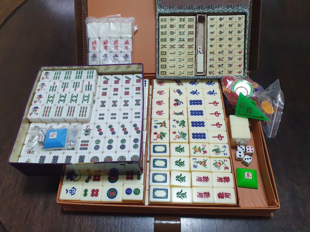 3 Mahjong sets of 3 sizes: A2, A3 & Minis, Hobbies & Toys, Toys & Games ...